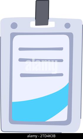 entity id card cartoon vector illustration Stock Vector Image & Art - Alamy