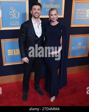 (L-R) Billy Flynn and Gina Comparetto at the 50th Annual Daytime Emmy ...