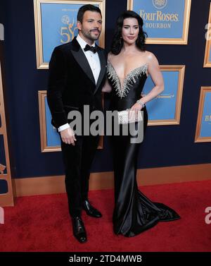 (L-R) Elan Ruspoli and Jacqueline MacInnes Wood arrives at the 50th ...