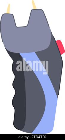 army taser gun cartoon vector illustration Stock Vector Image & Art - Alamy