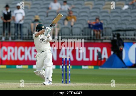 Steve Smith of Australia plays a shot during the first One Day ...