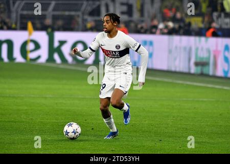 29 Bradley BARCOLA (psg) - 12 Luck ZOGBE (sb29) during the Ligue 1 ...