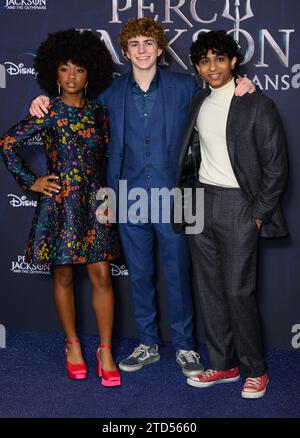 Aryan Simhadri, Leah Sava' Jeffries, Walker Scobell attends 'Percy ...