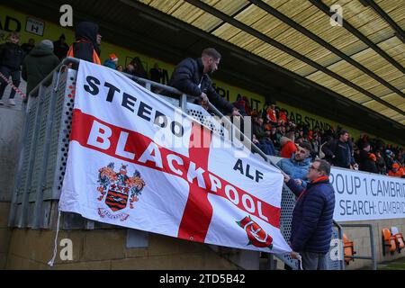 Blackpool flags during the Sky Bet League 1 match Cambridge United vs ...