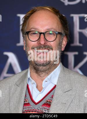 London, UK. December 16th, 2023. Leah Sava Jeffries, Walker Scobell and ...