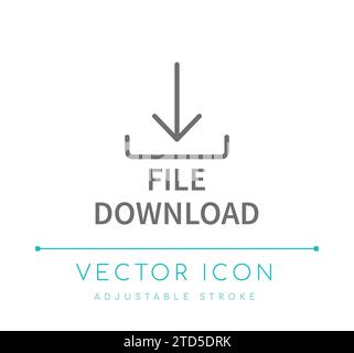 File download icon Stock Vector Image & Art - Alamy