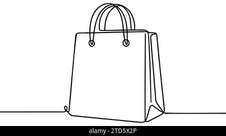 Line Drawing Of Bag
