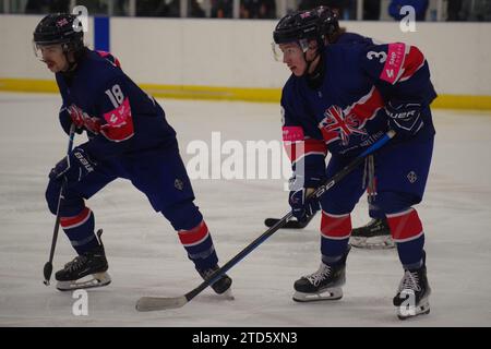 Dumfries, 11 December 2023. Mackenzie Stewart and Archie Hazeldine ...