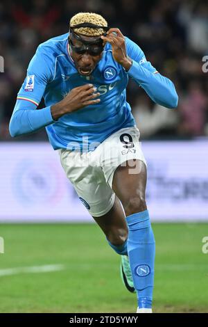 Victor Osimen of SSC Napoli celebrates after scoring goal during Serie ...