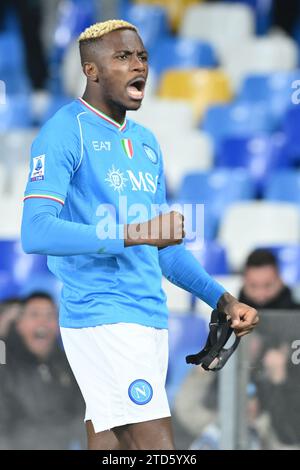 Victor Osimen of SSC Napoli celebrates after scoring goal during Serie ...