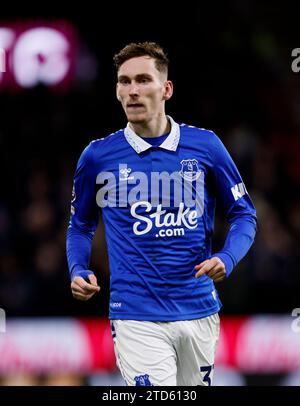 Everton's James Garner during the Premier League match at the Hill ...