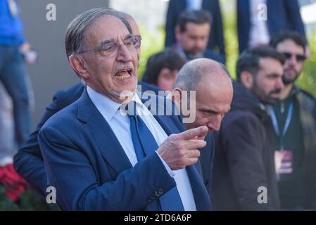 Ignazio La Russa attends the Fratelli D’Italia press conference at ...