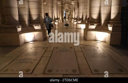 Madrid, 09/18/2014. Interior of the crypt of the Almudena cathedral ...