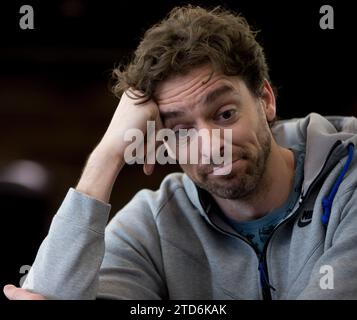 Chicago (Illinois, United States), 03/26/2015. Interview with Pau Gasol ...