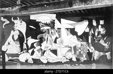 04/30/1937. Creative process of Picasso's Guernica. First picture ...
