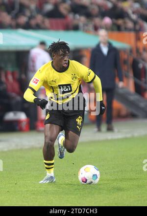 Samuel Bamba of Borussia Dortmund FC Augsburg - Borussia Dortmund ...