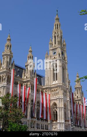 City hall of Vienna; Wien, Rathaus Stock Photo - Alamy