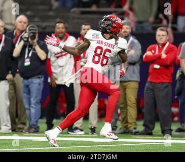 December 16, 2023: Jax State's Ron Wiggins (26) celebrates after ...
