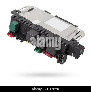 Fuse box and black relay in the car's electrical circuit during vehicle ...