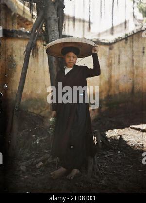 Tonkin, Indochina A young woman from the people wearing daily costume ...