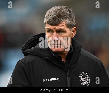 Exeter Chiefs' Director of Rugby Rob Baxter (right) before the ...