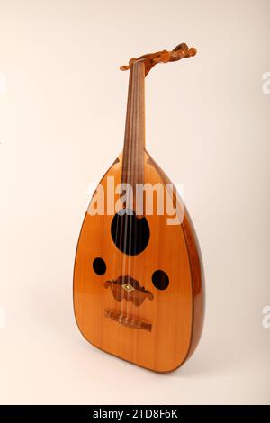 A Syrian 11 string Oud. Middle Eastern short-neck lute, pear-shaped ...