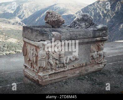 Delphi (archaeological site), Greece Exhibited in the open air in front ...
