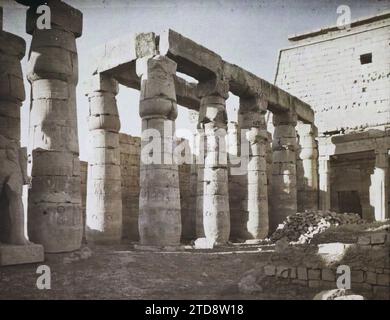 Louqsor, Egypt, Africa Part of the court of Ramses II, Habitat ...