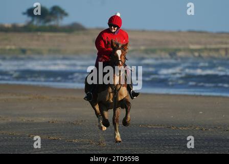 Breda McCrory from Corballis Farm Horse Trekking on Donabate Beach, Co ...