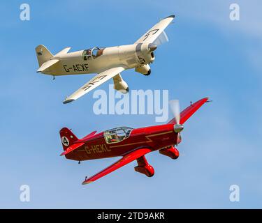 Percival Mew Gull - classic vintage racing aircraft Stock Photo - Alamy
