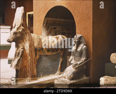 Cairo, Egypt, Hathor Cow Africa at the Egyptian Museum , 1914 - Egypt ...