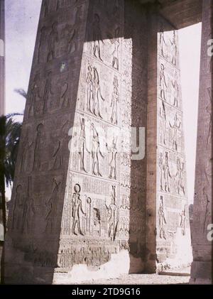 Karnak, Egypt, Africa pylon leading to the temple of Khonsou , 1914 ...