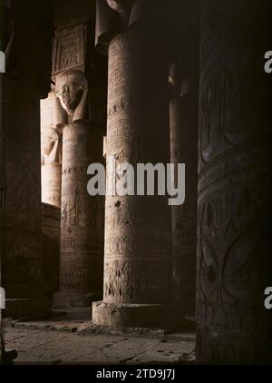 Dendera, Egypt, Africa Hathoric columns of the hypostyle hall of the ...
