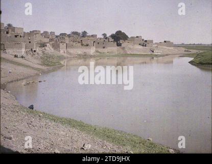Assiut, Egypt, Africa Panorama of the village cemetery, Habitat ...
