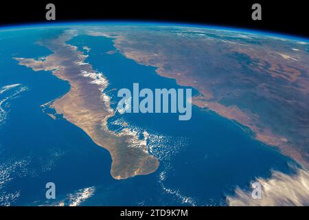 Aerial of the Gulf of California and Baja, elements of this image ...