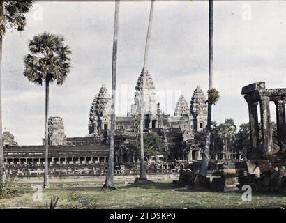 Angkor, Cambodia, Indochina The central part of the three-level pyramid ...