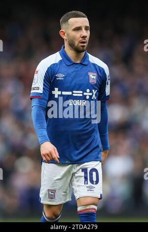 Ipswich, UK. 16th Dec, 2023. Ipswich fans ultras with flares and ...