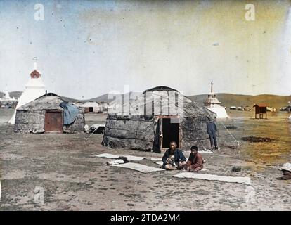 Ourga, Mongolia a group of Mongols , 1913 - Mongolia - Stéphane Passet ...