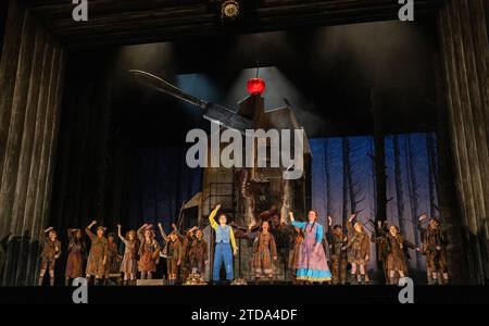 Anna Stephany (Hansel) with the rescued children in HANSEL AND GRETEL ...