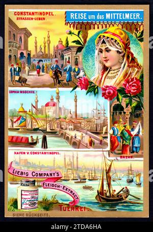 Turkey - Vintage Liebig Trade Card Stock Photo - Alamy