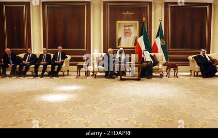 New Emir of Kuwait Sheikh Meshal Al Ahmad Al Sabah applauds during his ...