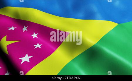 Moca City Flag, Puerto Rico, Closeup View Stock Photo - Alamy