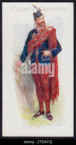 Clan Sinclair - Vintage Cigarette Card Stock Photo - Alamy