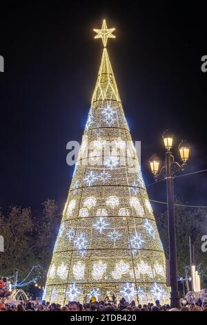 Seville, Spain - December 16, 2023: Christmas markets around Seville ...