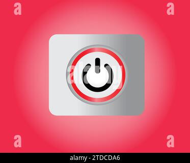 Power on button symbol icon. Vector editable isolated Stock Vector ...