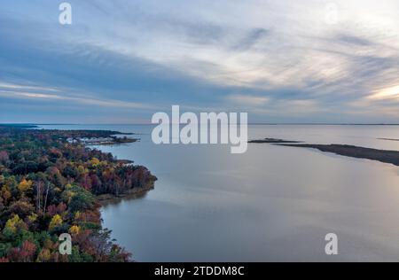 The Eastern Shore of Mobile Bay at sunset Stock Photo - Alamy