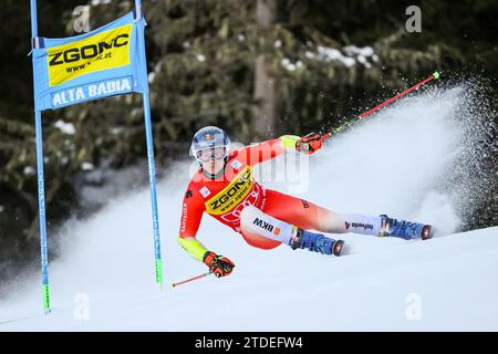 Alta Badia, Italy 18 December 2016. SCHWARZ Marco (Aut) competing in ...