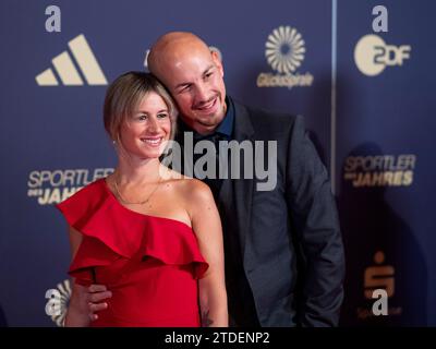 Frank Staebler (Ringen) mit Ehefrau Sandra Staebler, Aline Rotter ...