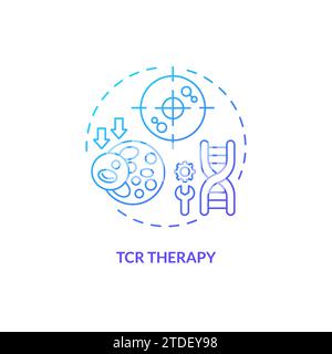 Thin line simple blue TCR therapy icon concept Stock Vector Image & Art ...