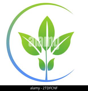 Hydroponics aeroponic logo template, health food icon, organic ...